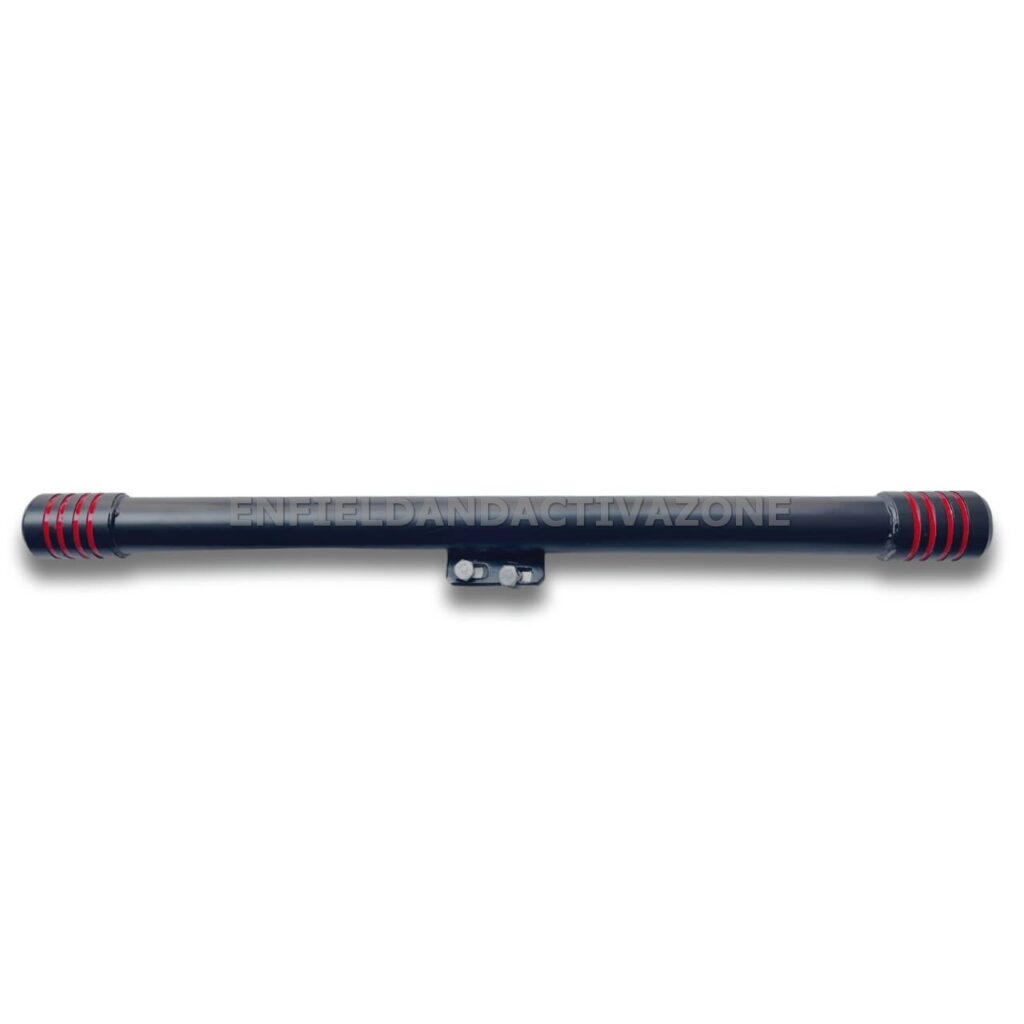 EAZ Premium Single Rod Black Leg Guard with Red Lining for Royal ...